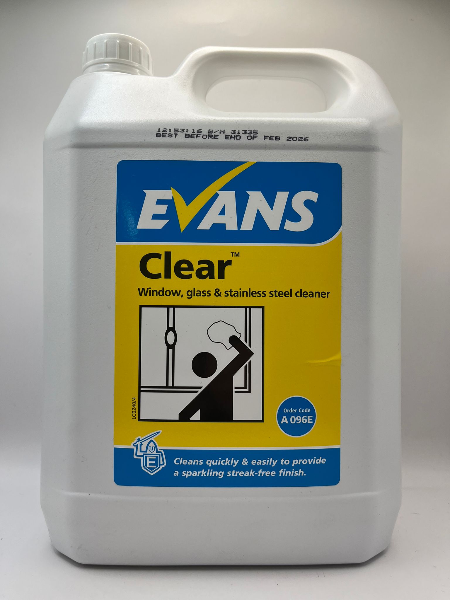 Evans Clear Window and Glass Cleaner - Aspire Cleaning Supplies