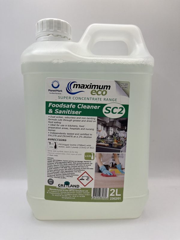 Greyland Maximum Eco Food Safe Cleaner & Sanitiser SC2 - Aspire ...